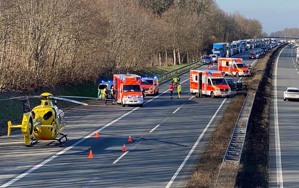 Unfall auf der A1: Sperrung zwischen Ascheberg und Werne – Werne Plus